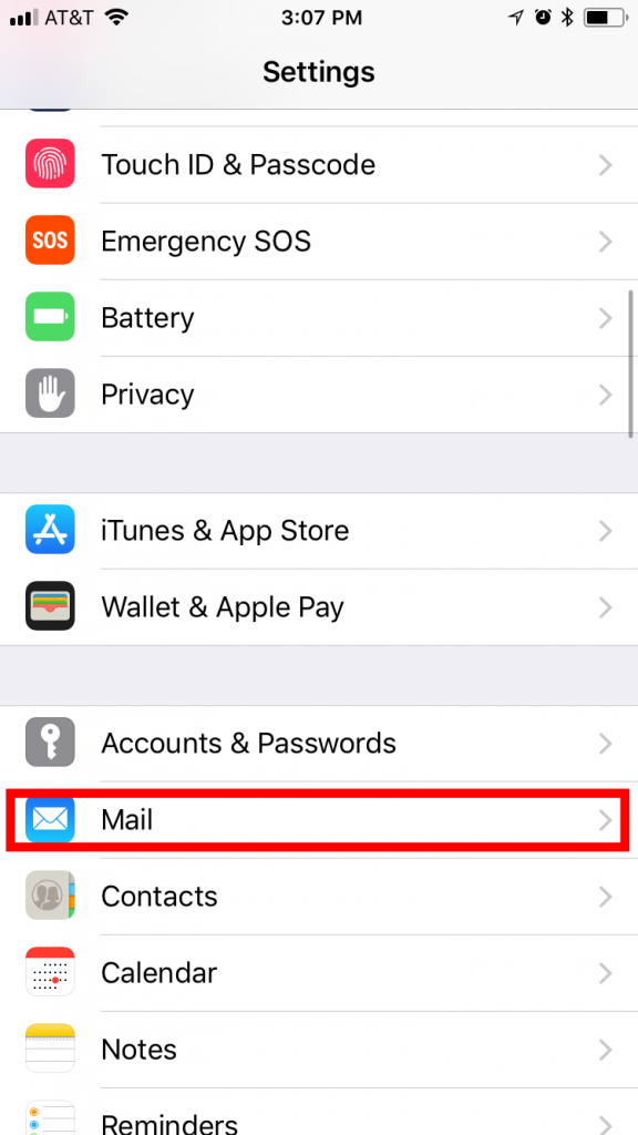 Apple IOS Mail (iPhone, iPad) – Om Networks