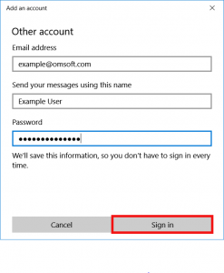 Windows Mail Setup – Om Networks