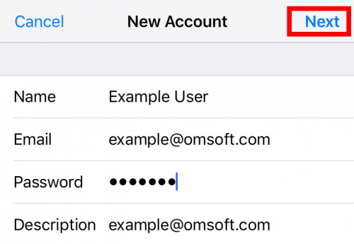Apple IOS Mail (iPhone, iPad) – Om Networks