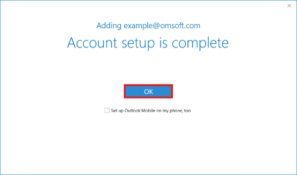 Outlook setup – Om Networks